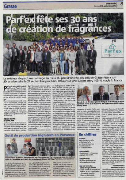 Parfex fête ses 30 ans. | Perfumery School in Grasse