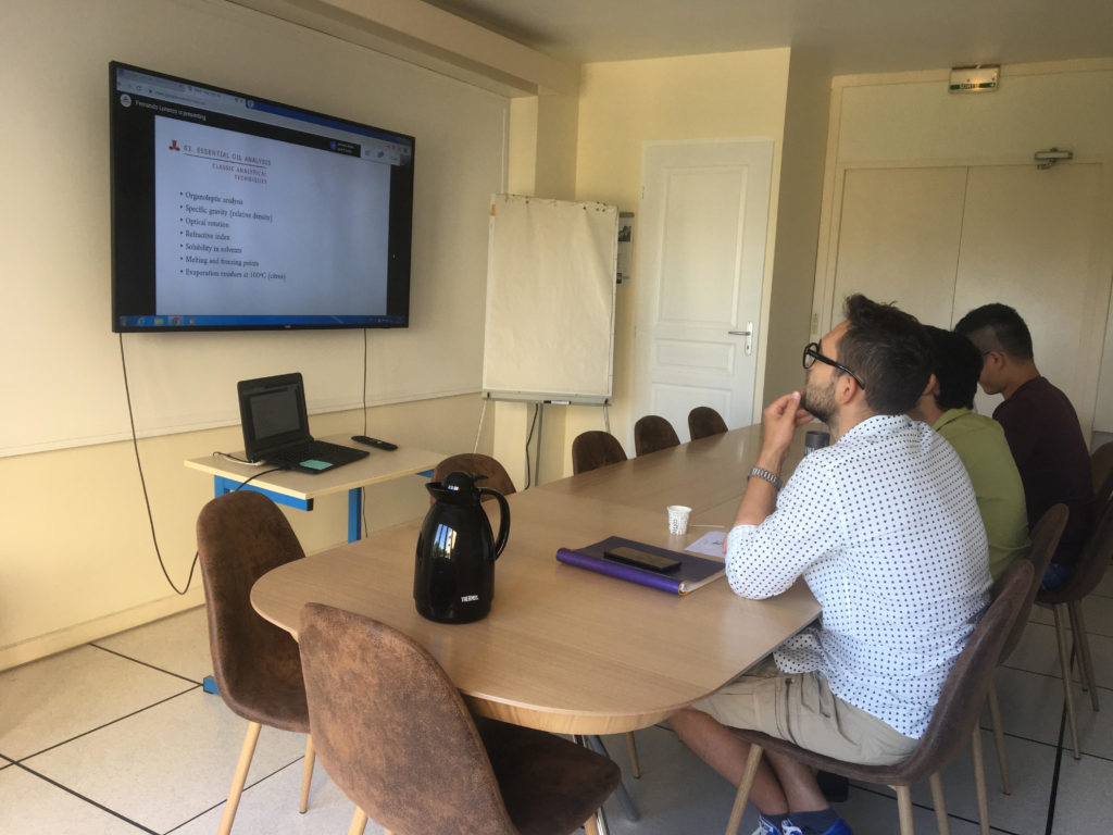 Quality Control meeting with BORDAS | Perfumery School in Grasse